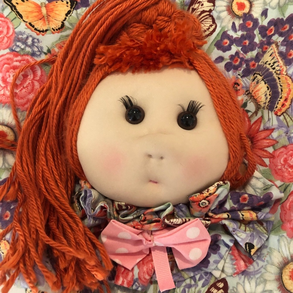 Cabbage Patch Kids Doll Face Redhead Yarn Hair Butter… - Gem